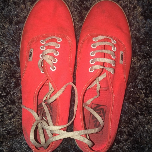 Vans | Shoes | Coral Vans Neon | Poshmark